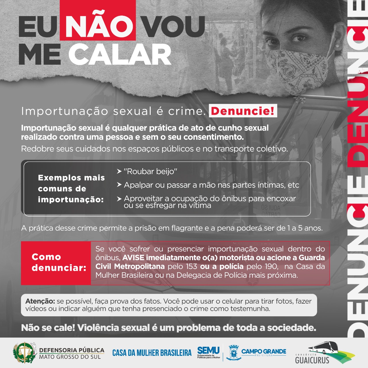 Defensoria Pública Inicia Campanha Contra Importunação Sexual Em ônibus